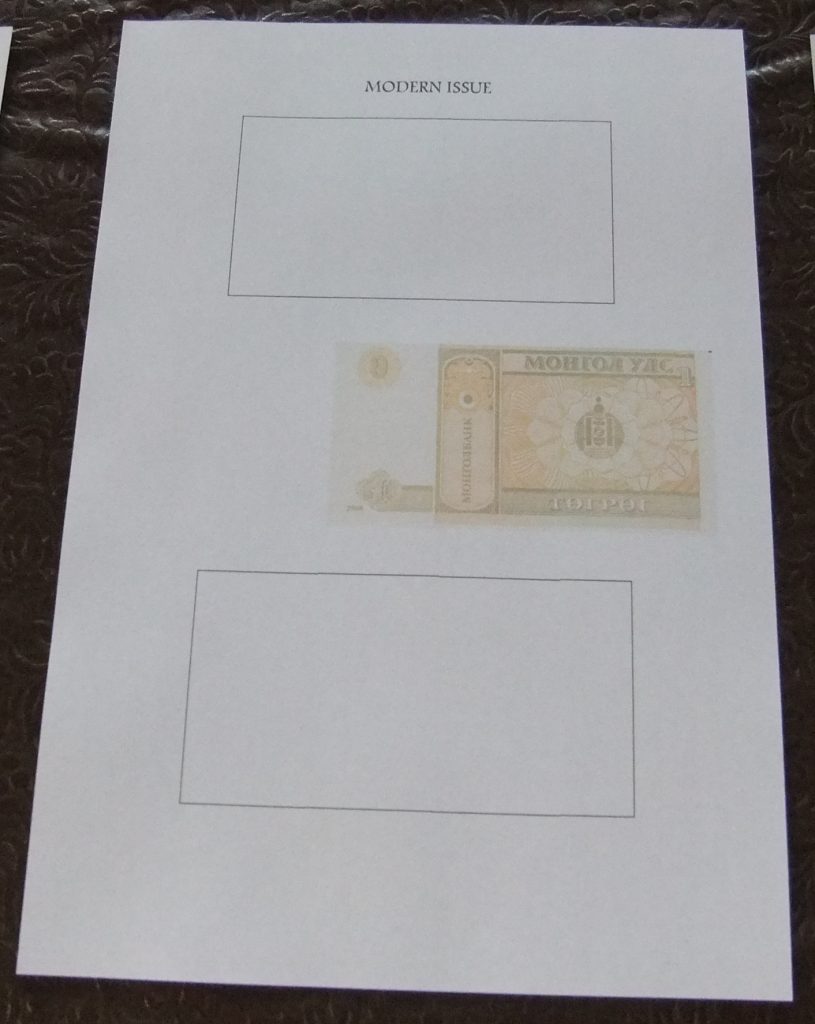 Making a Banknote Display – Peel Region Numismatic Group